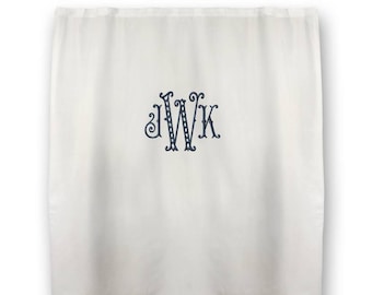 Monogrammed Shower Curtain - Etsy