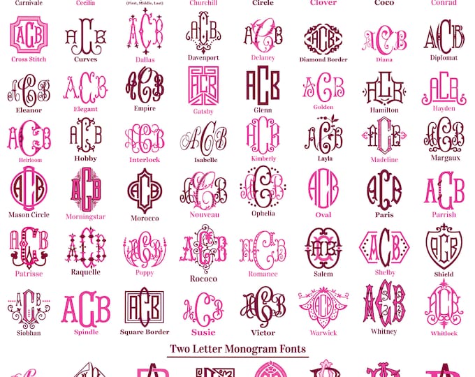 Monogram Proof - Etsy