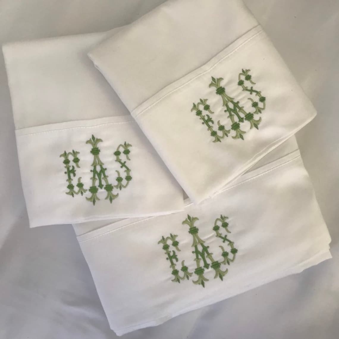 Monogrammed Sheet Set - Etsy