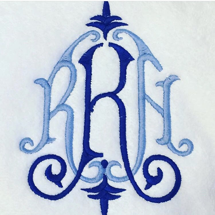 Whitlock Monogram Font 6 Inch | Etsy