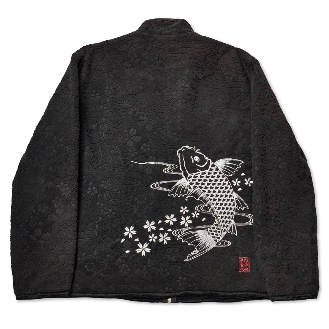 Karakuri Japanese Koi Fish Full Zip Fleece - Etsy
