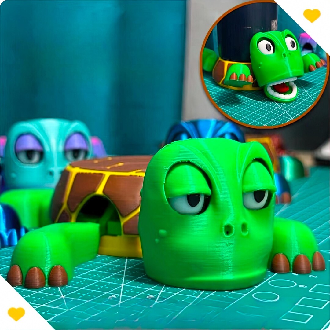 Magical 3D Print Turtle Coasters - Watch It Come Alive When You Set ...