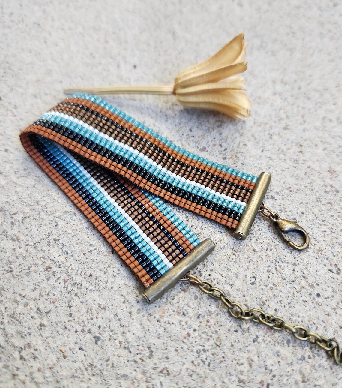 Seed Bead Loom Bracelet - Etsy