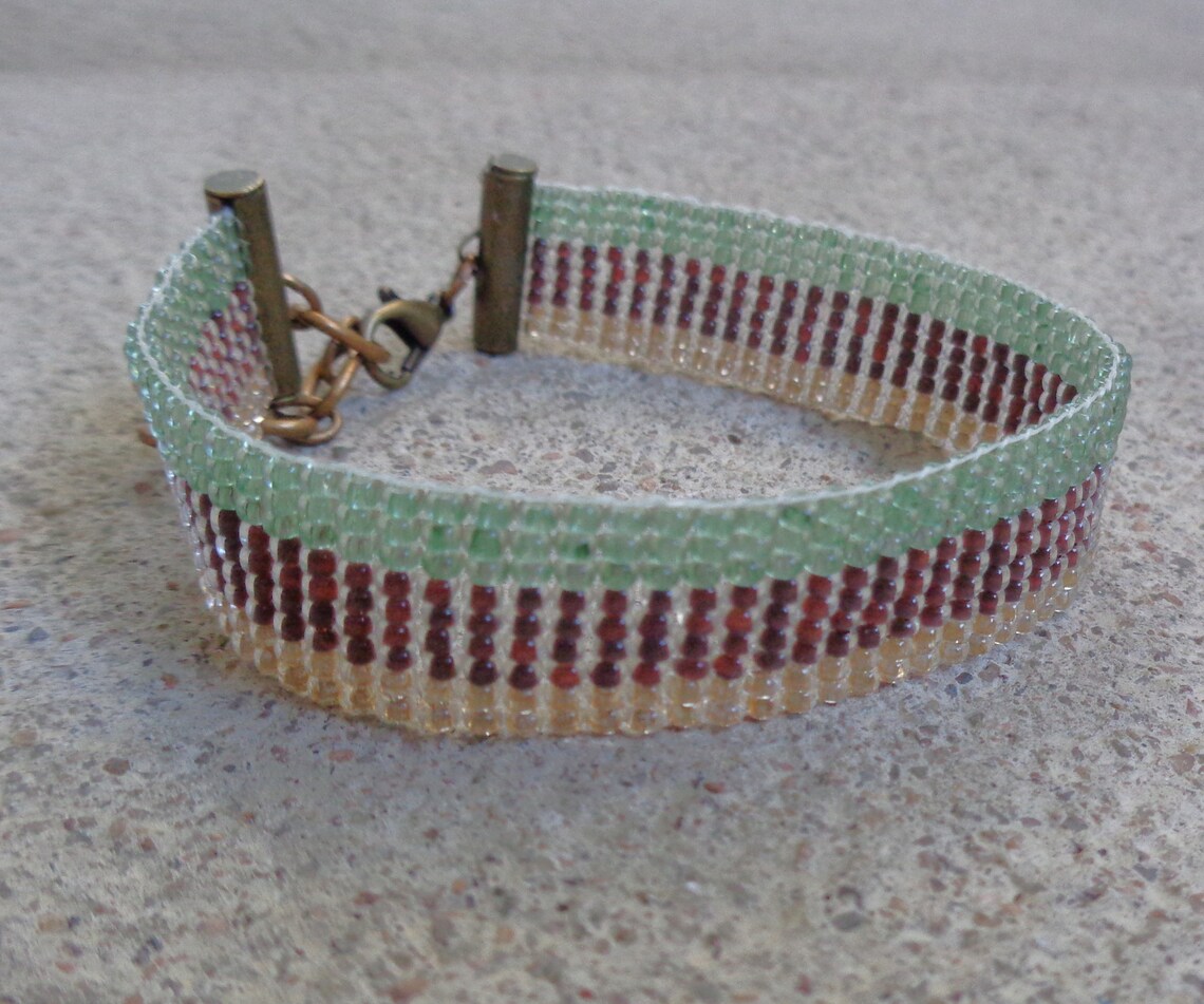 Seed Bead Loom Bracelet - Etsy