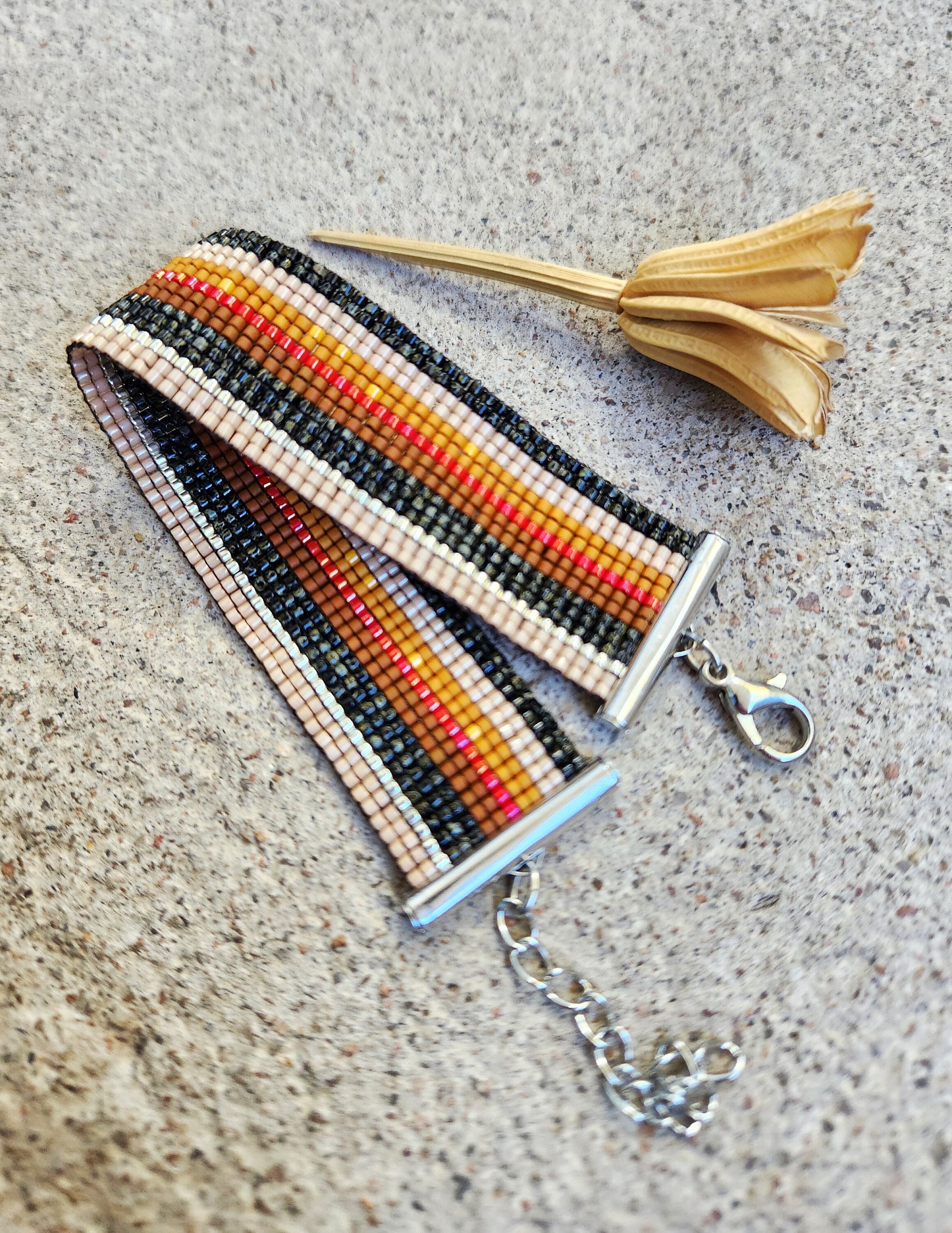 Seed Bead Loom Bracelet - Etsy