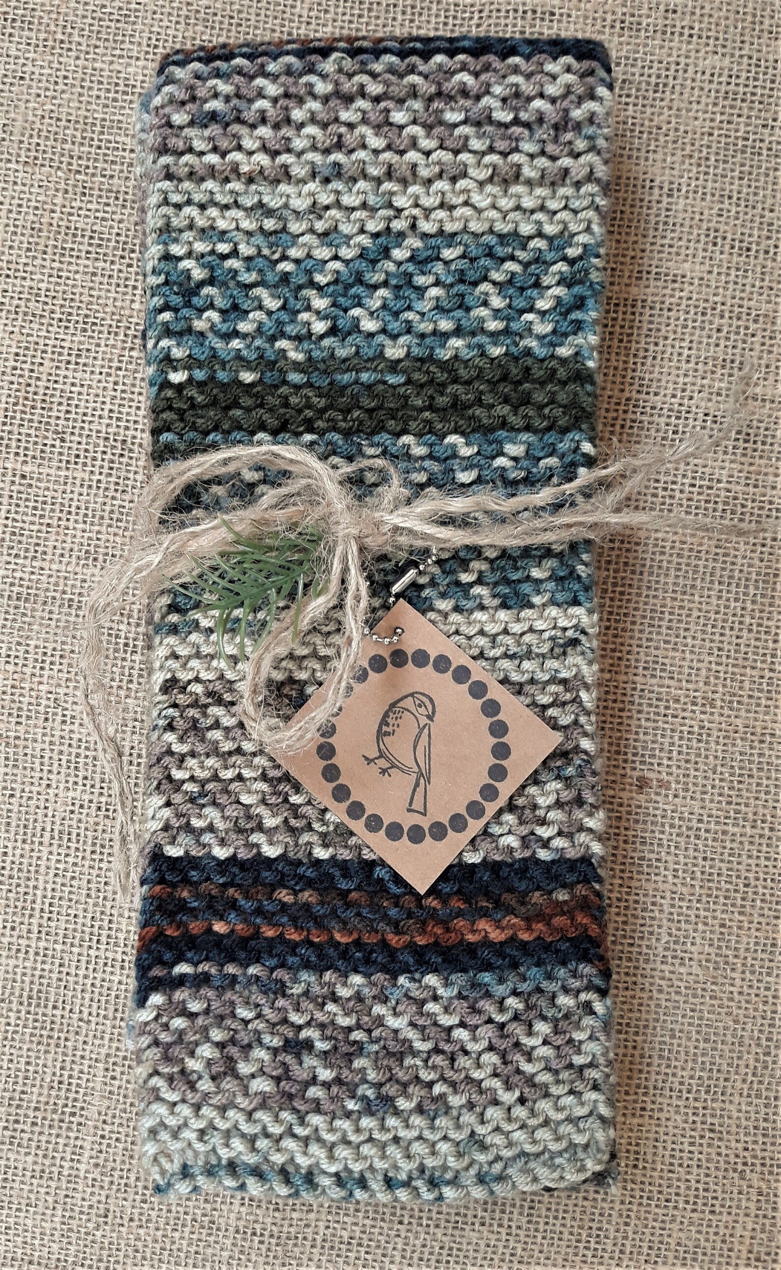 Handknit Scarf Horizontal Stripes - Etsy