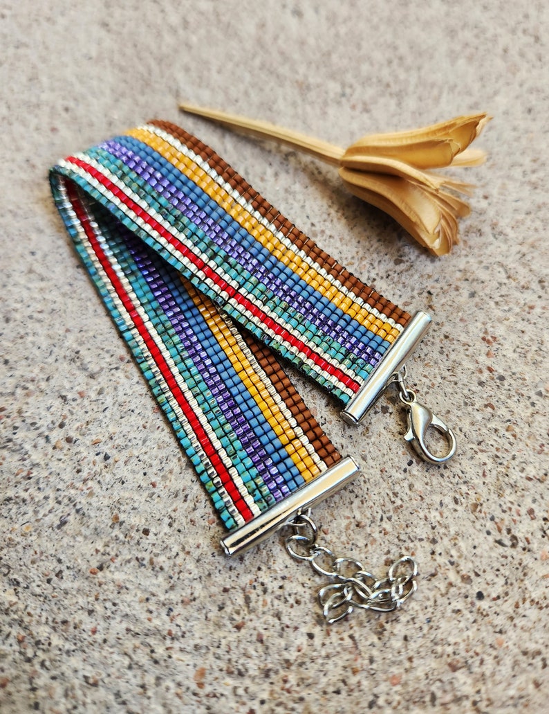 Seed Bead Loom Bracelet - Etsy