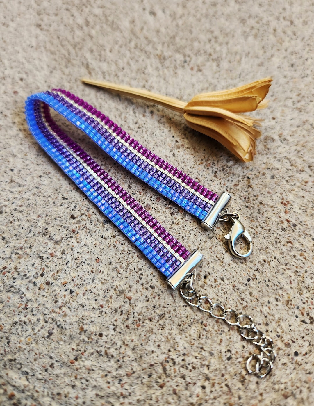 Seed Bead Loom Bracelet - Etsy