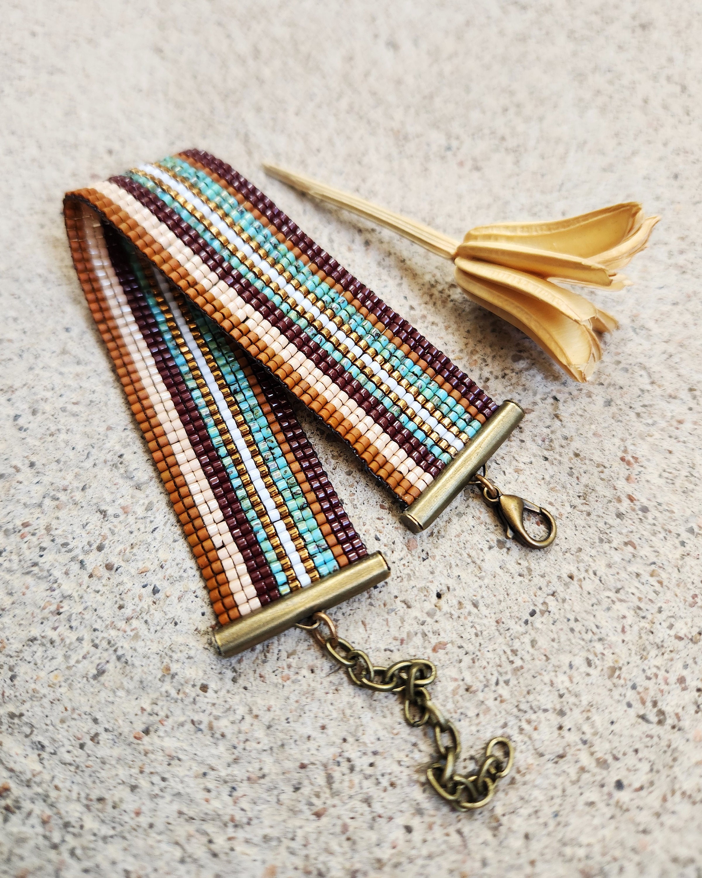 Seed Bead Loom Bracelet - Etsy