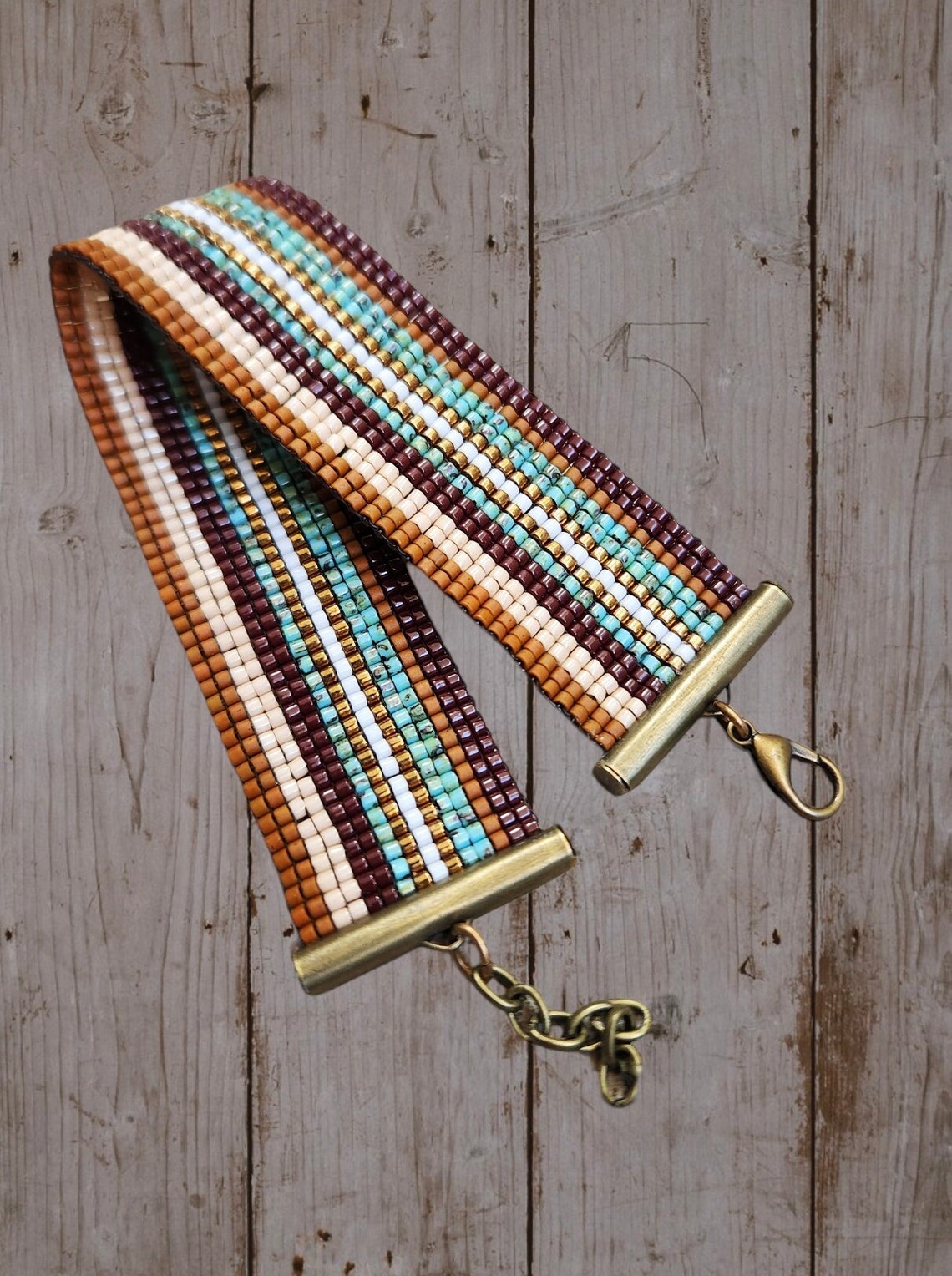 Seed Bead Loom Bracelet - Etsy