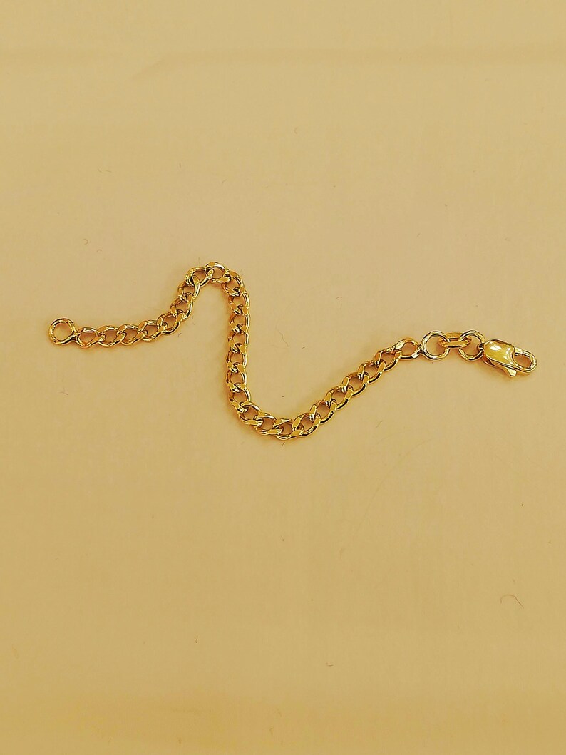 14k Real Gold Extender, Cuban Chain Extension, 1' 1.5' 2' 2.5 3' to 8 ...