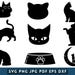 Cat Silhouette SVG – Cat Head Vector Cut Files (digital Download) - Etsy