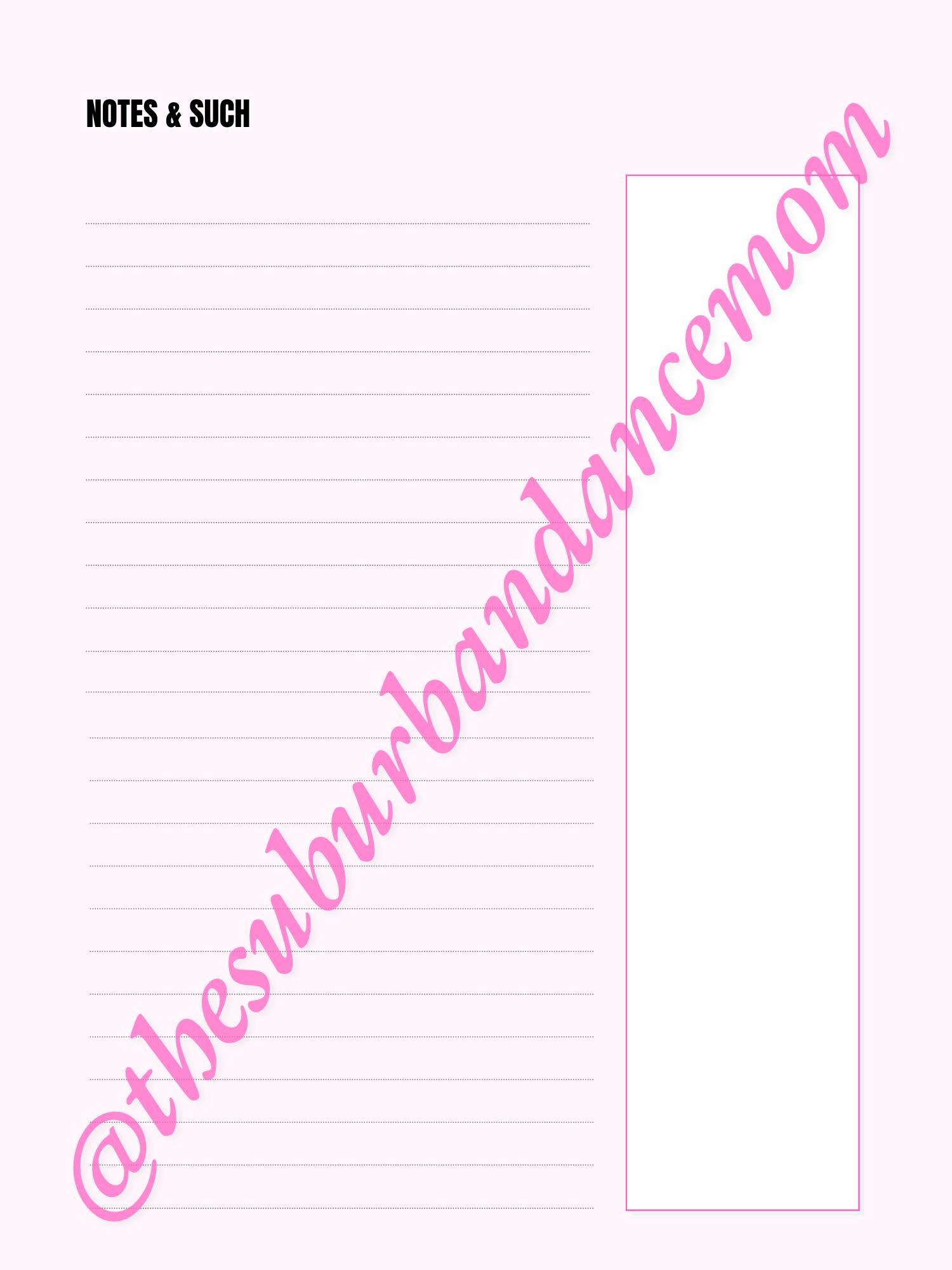 Printable Competition Dance and Cheer Checklist and Planner in Light ...