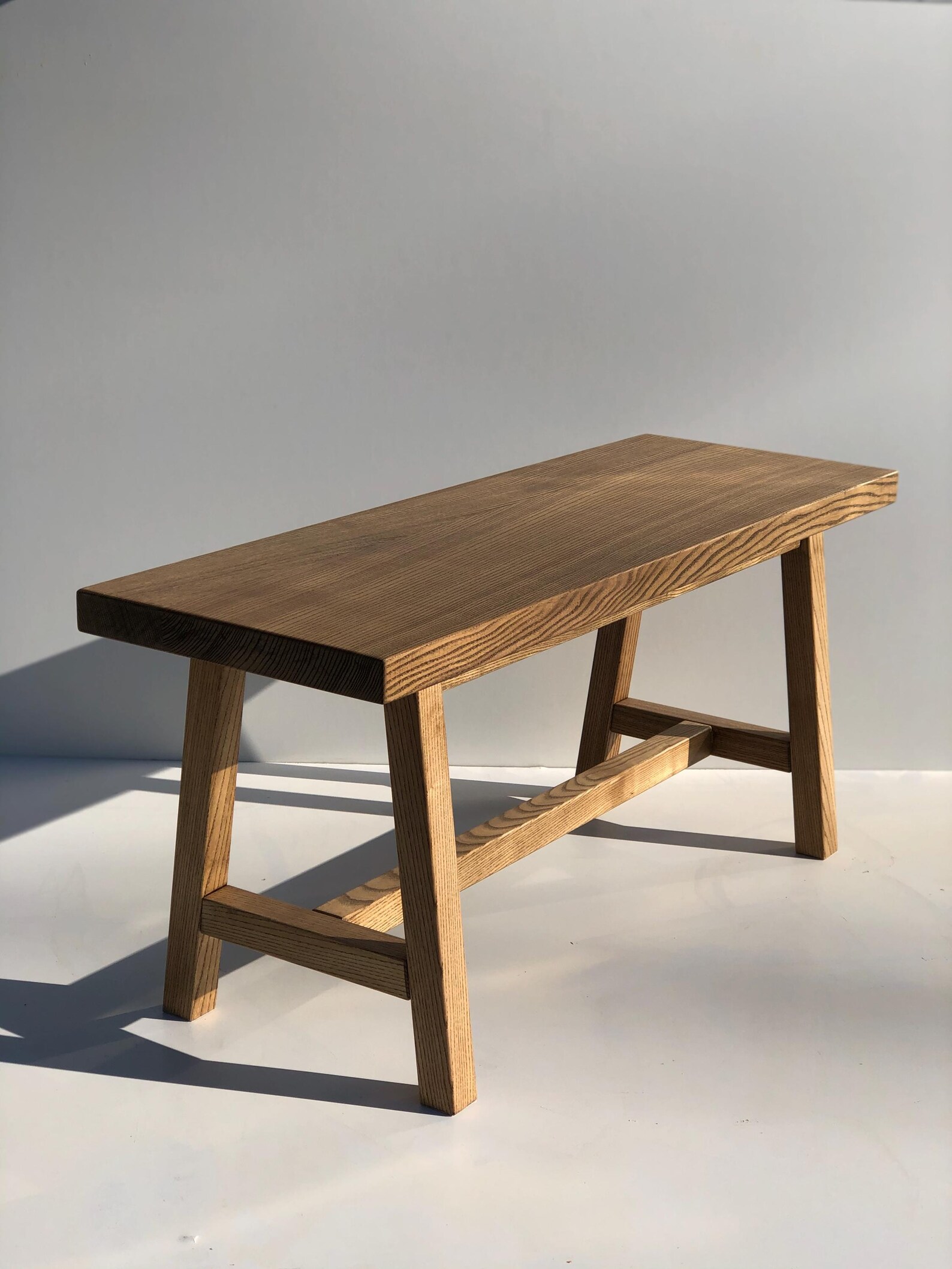 Solid Oak Wood Handcrafted Living Room Furniture, Japandi Style Natural ...