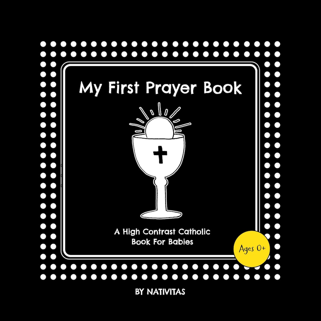 My First Prayer Book - A High Contrast Catholic Book for Babies - Etsy