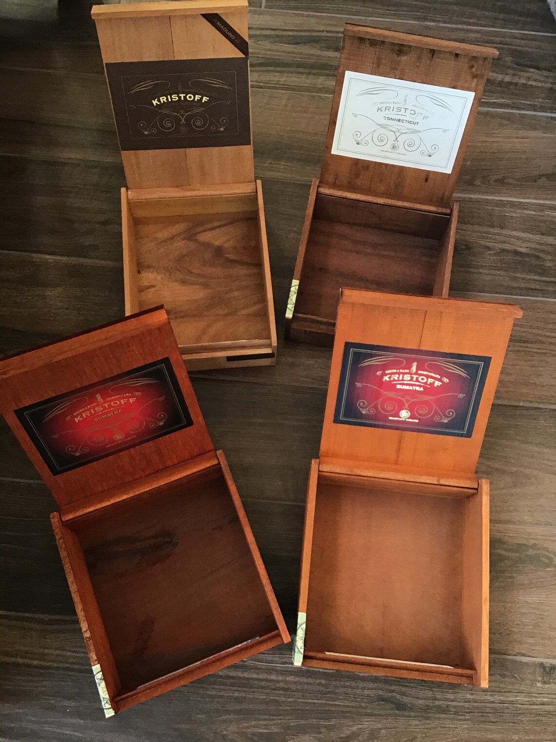 Jewelry Box, Keepsake Wood Cigar Boxes, Hand Painted, Black White Tree ...