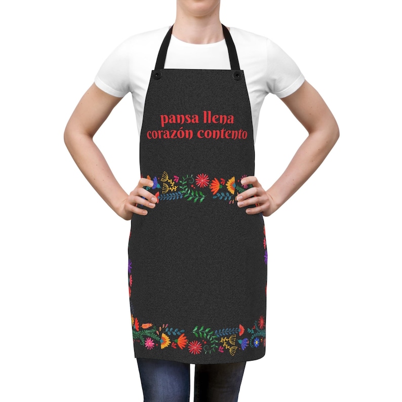 Corazon Contento Spanish Style Colorful Apron; Mexican Apron, Colorful ...