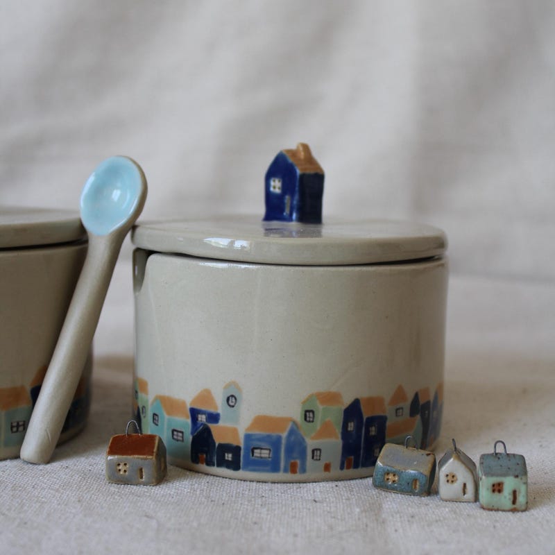 Ceramic Spice Box - Etsy