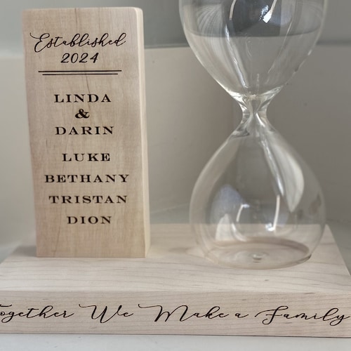Sand Ceremony Hourglass Set Unity Ceremony - Etsy