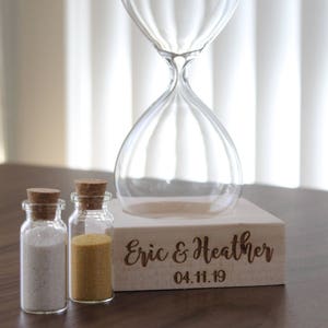 Sand Ceremony Hourglass Set - Unity Ceremony - Etsy