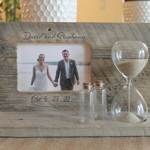Sand Ceremony Set With Custom Engraving and Hourglass - Etsy Canada