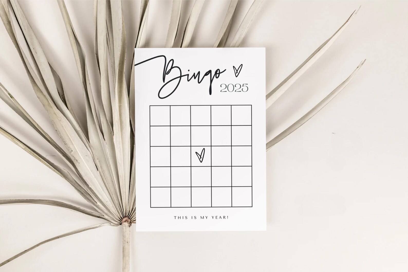 2025 Bingo Card, New Year Party Games, 2025 Printable Vision Board ...