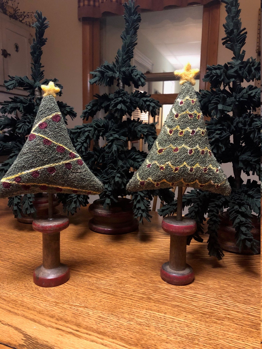 Fun Christmas Trees- Punch Needle Patterns- PDF -instant Download ...