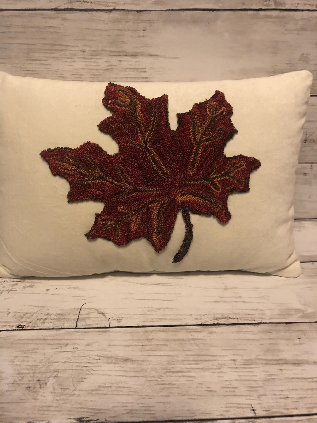 Digital Download--fall Leaf Punch Needle Pattern Punch Needle ...