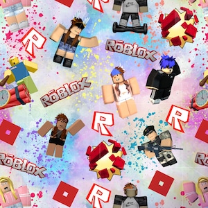 Digital Game Seamless Pattern, Digital Robloxx Pattern Use in Printing ...