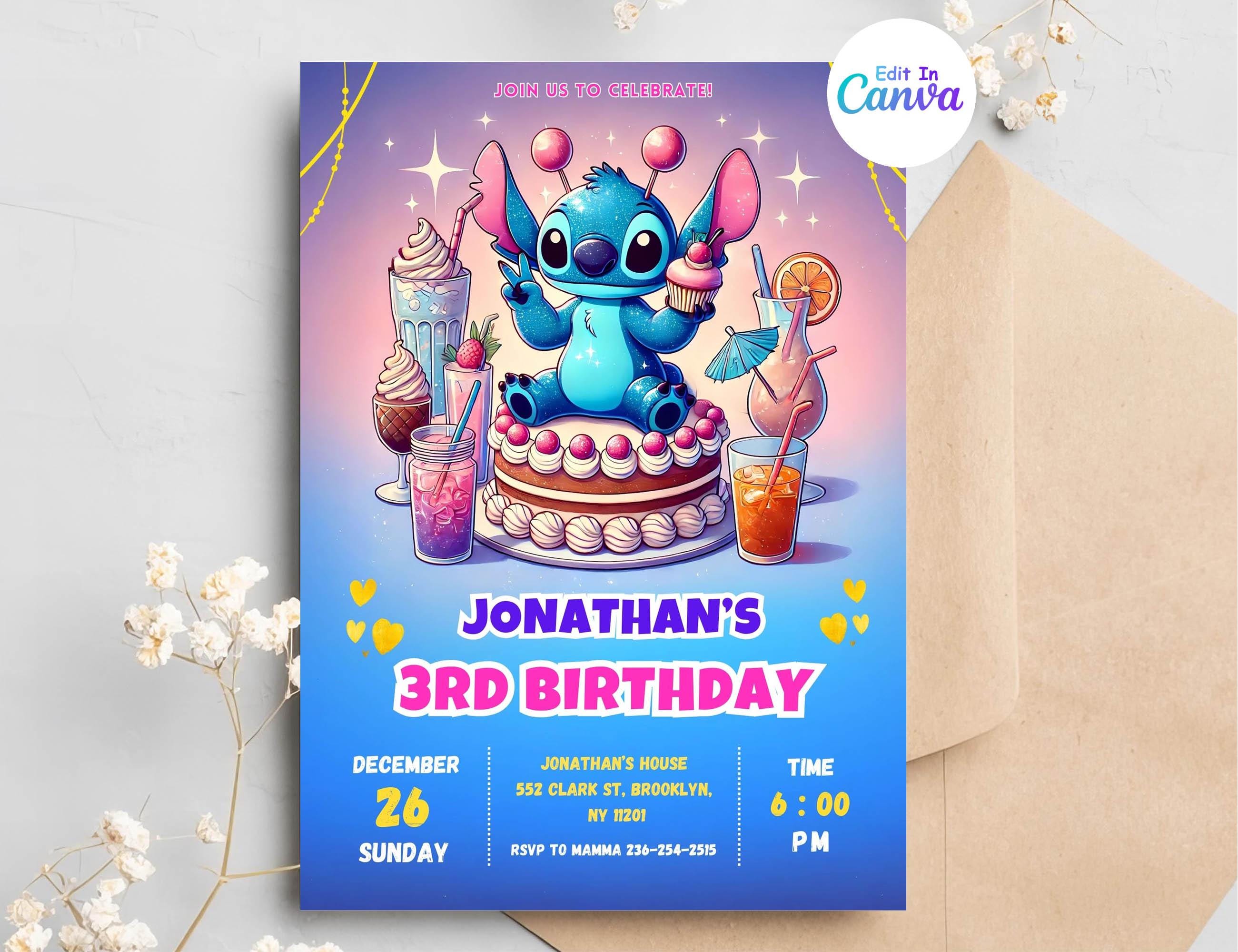 Stitch Party Invitation, Stitch Birthday Invitation, Lilo and Stitch ...