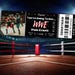 Editable Wrestling or Boxing Event Ticket Stub Template, Printeble ...