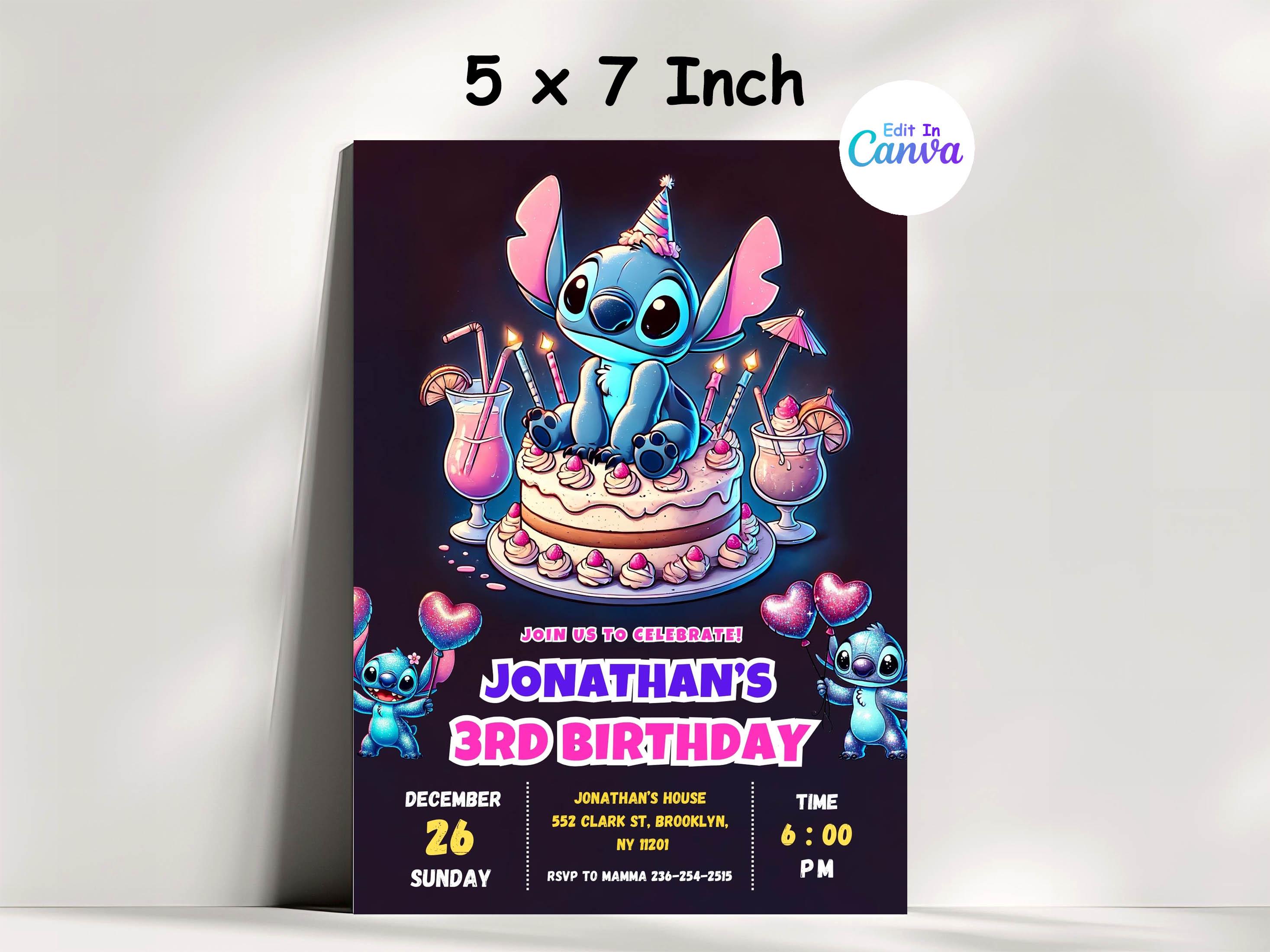 Stitch Party Invitation, Stitch Birthday Invitation, Lilo and Stitch ...
