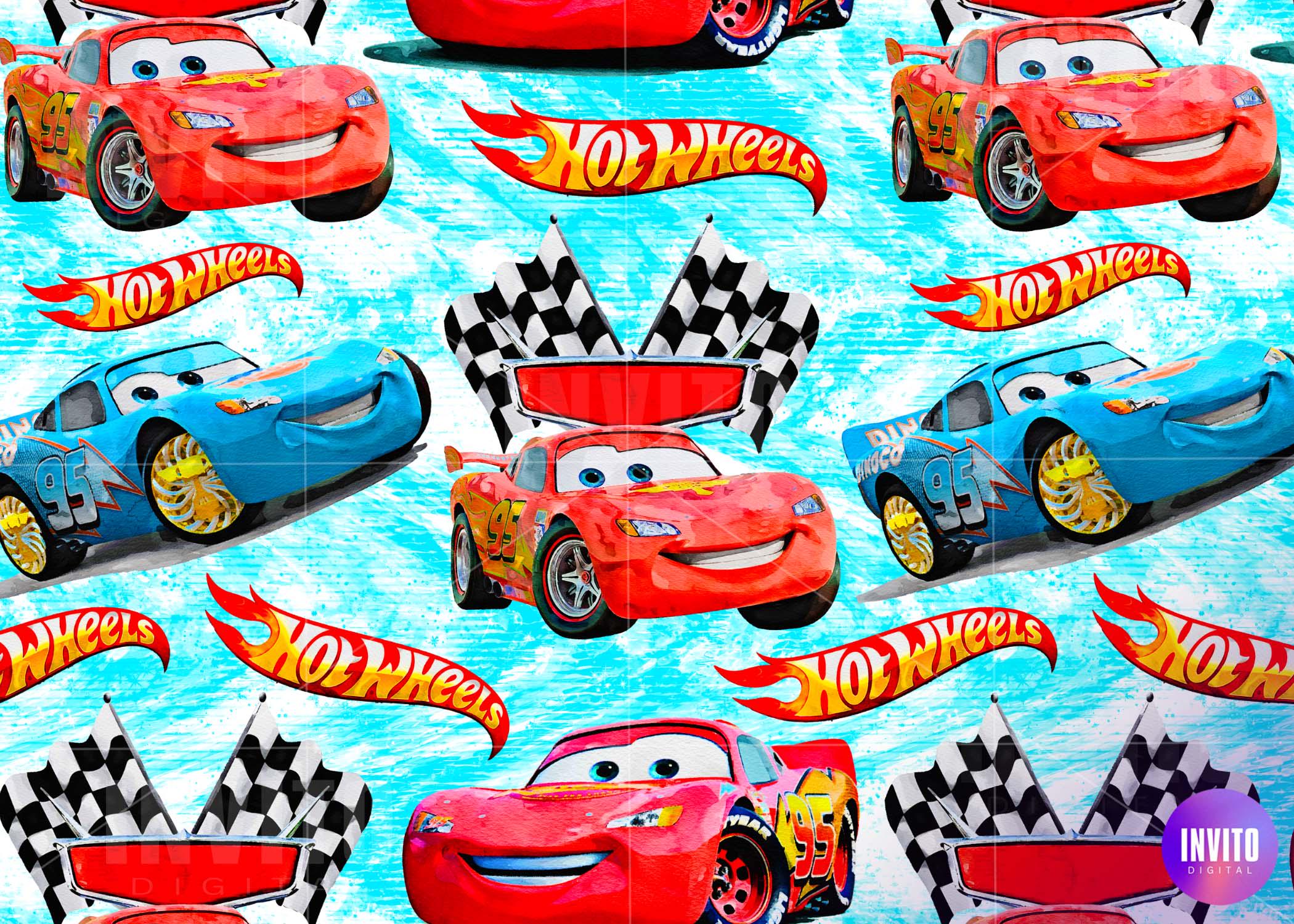 Digital Cars Wheels Hot Seamless Pattern, Digital Cars Pattern Use in ...