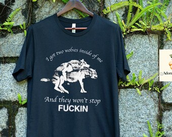 Two Wolves Shirt - Etsy