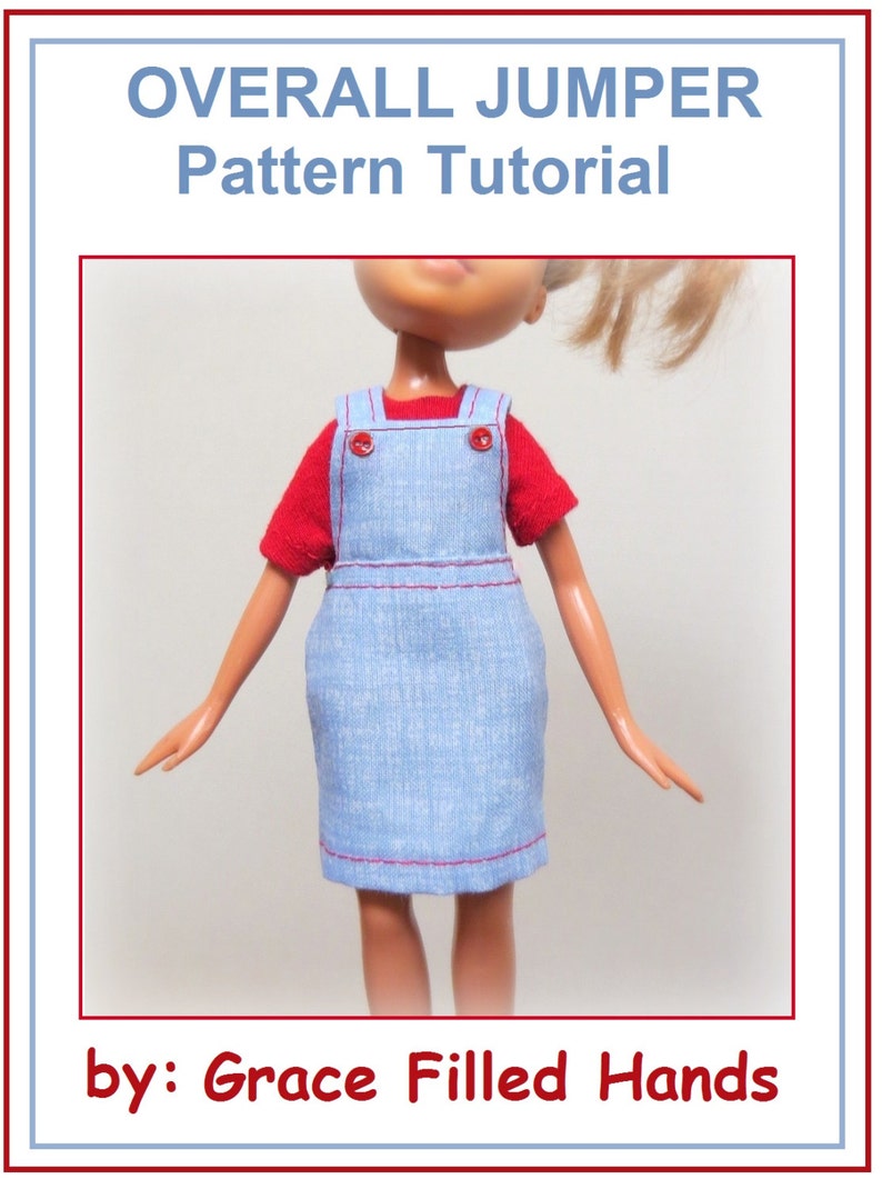 Overalls and Jumper Pattern Tutorial Pictorial PDF Doll - Etsy