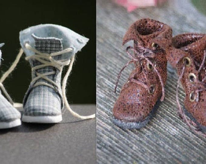 Lace-up Hightop Doll Boots Pattern PDF Pictorial Tutorial - Etsy