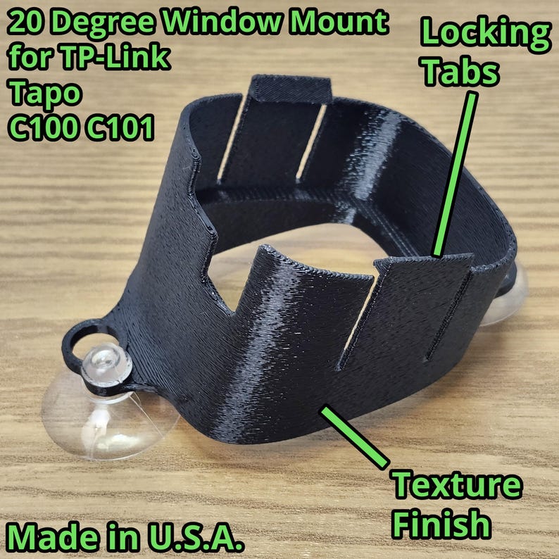 20 Degree Window Mount for Tp-link Tapo C100 C101 - Smart Home Accessory - Made in U.S.A. - Etsy
