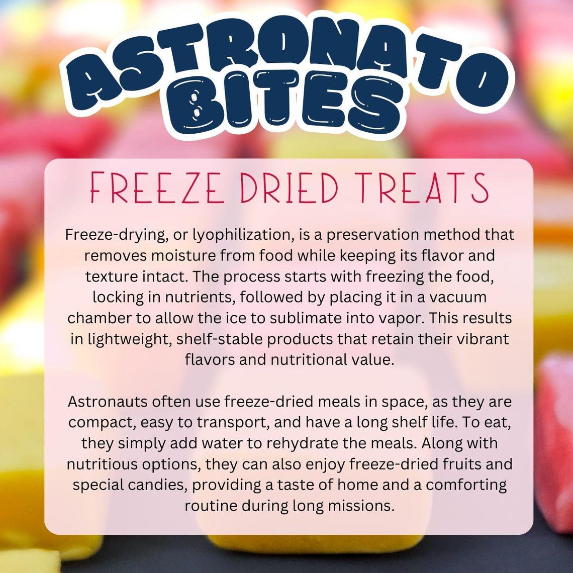 Freeze Dried Astro Bites Sweet and Sour Mix Fruity Flavor Mix Airy ...