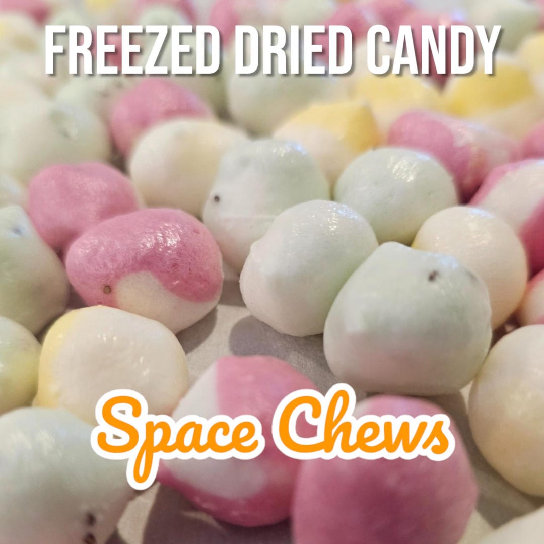 Freeze Dried Space Chews Burst Tropical Sweet Fruity Flavor Light Airy ...