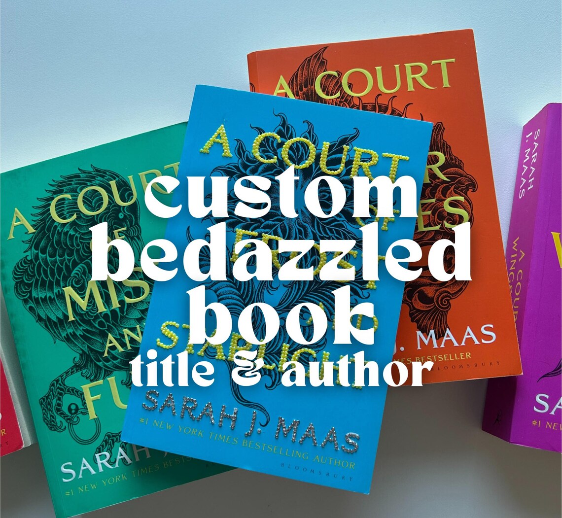 Custom Bedazzled Book - Title & Author Only - Etsy