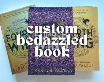 Custom Hand-bedazzled Rhinestone Book Cover - Etsy