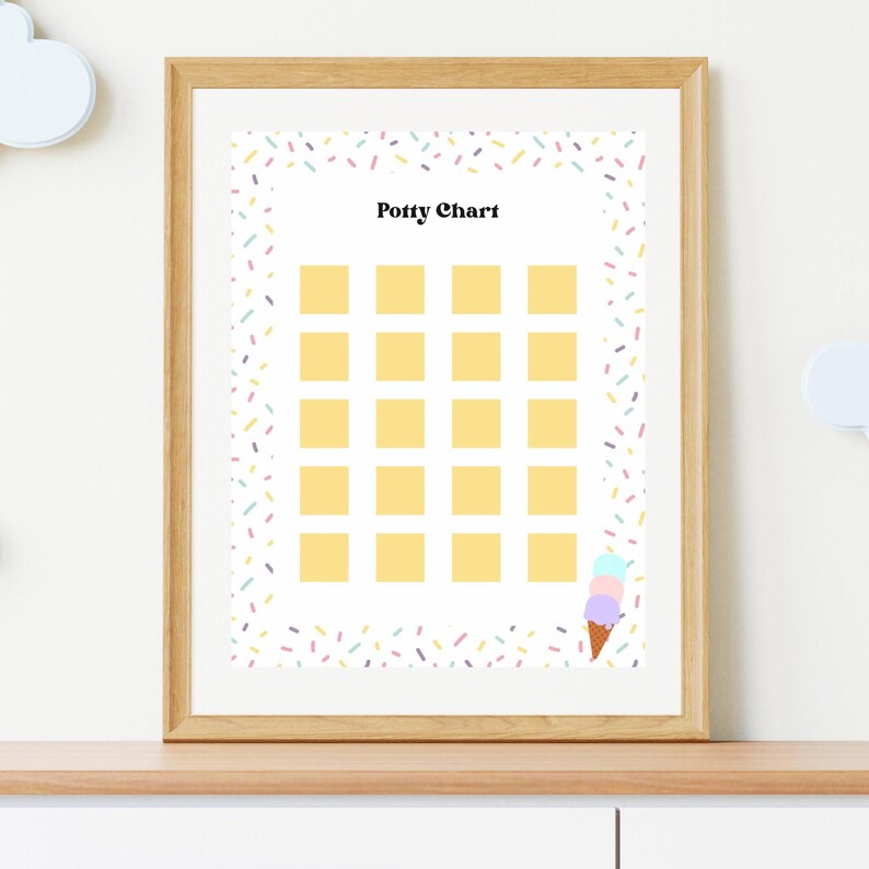 Instant Download Potty Chart Potty Training Chart Sticker Chart Potty ...