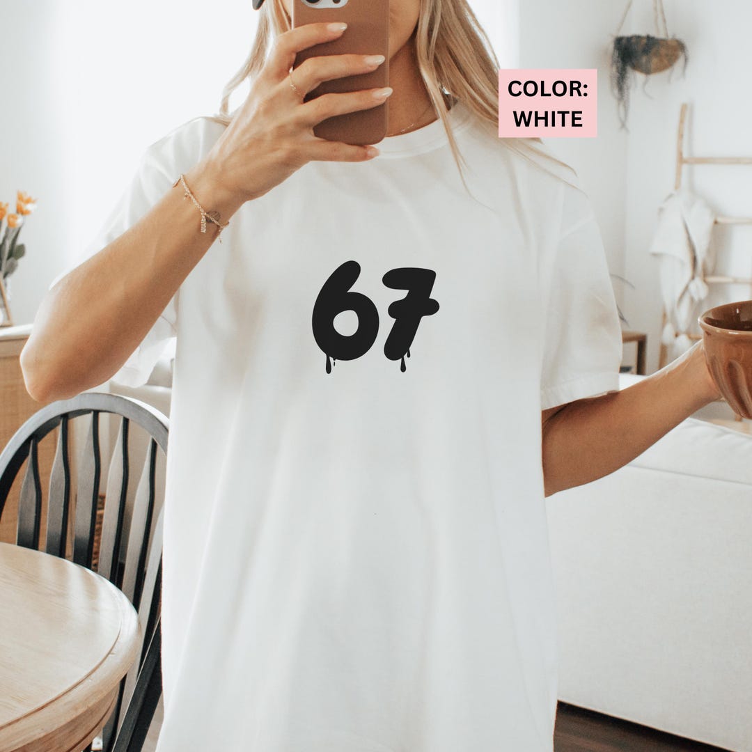 67 Drip Shirt, Halloween Graphic Tee, Trendy 6 7 Shirt, Comfort Colors ...
