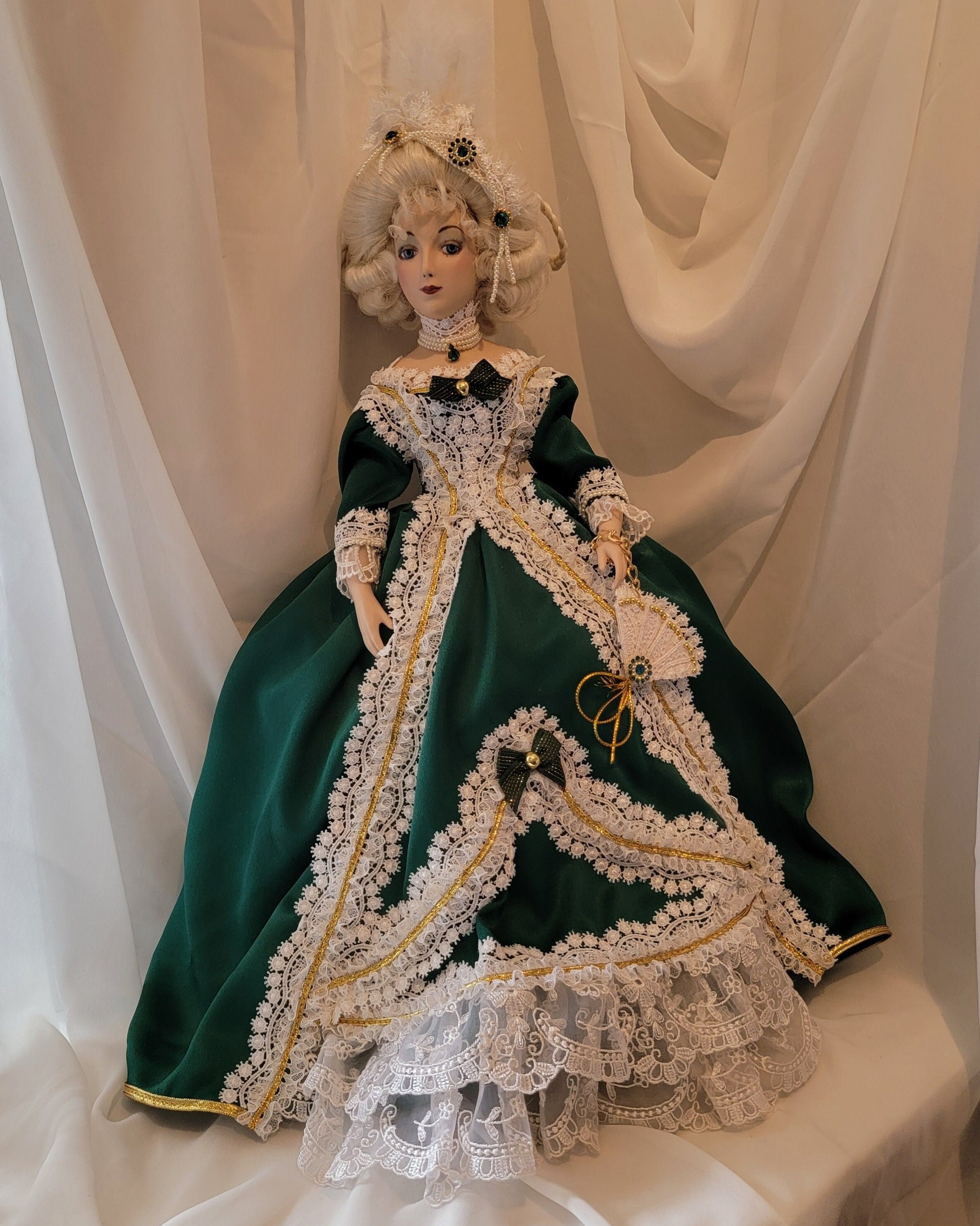 Redesigned Franklin Heirloom Dolls Marie Antoinette Madame De Pompadour ...