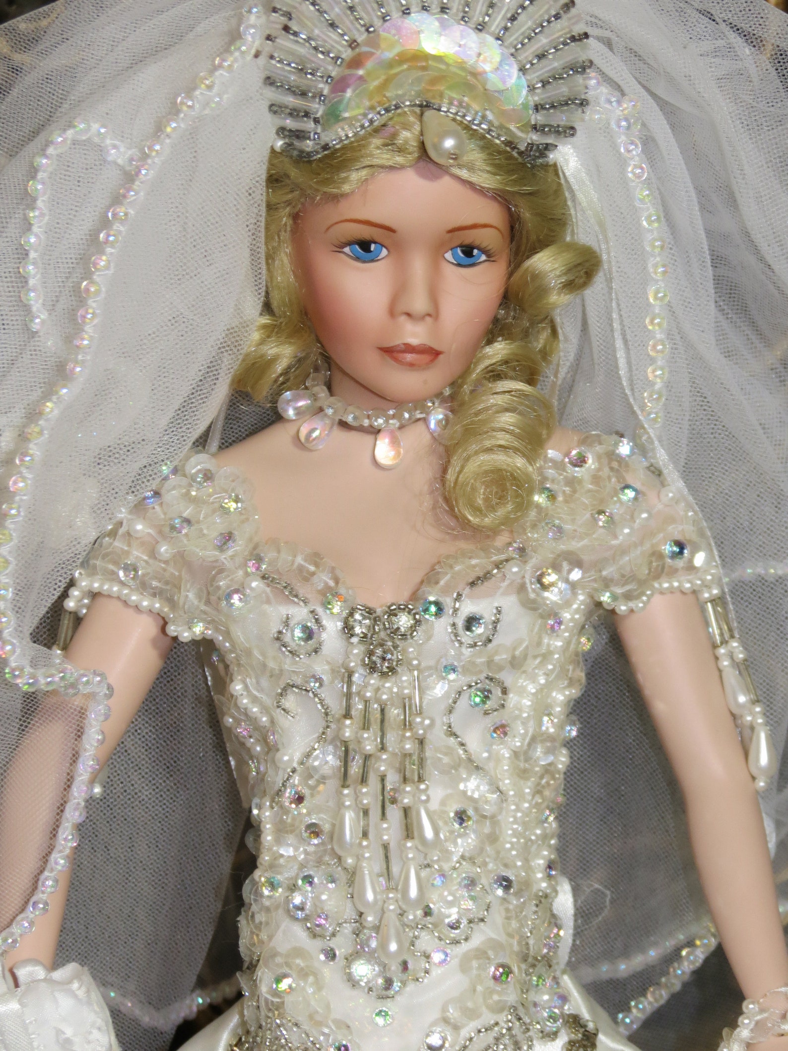 Rustie Doll "serenity" Limited Edition 592/2000 in Box W/COA Bride Doll ...