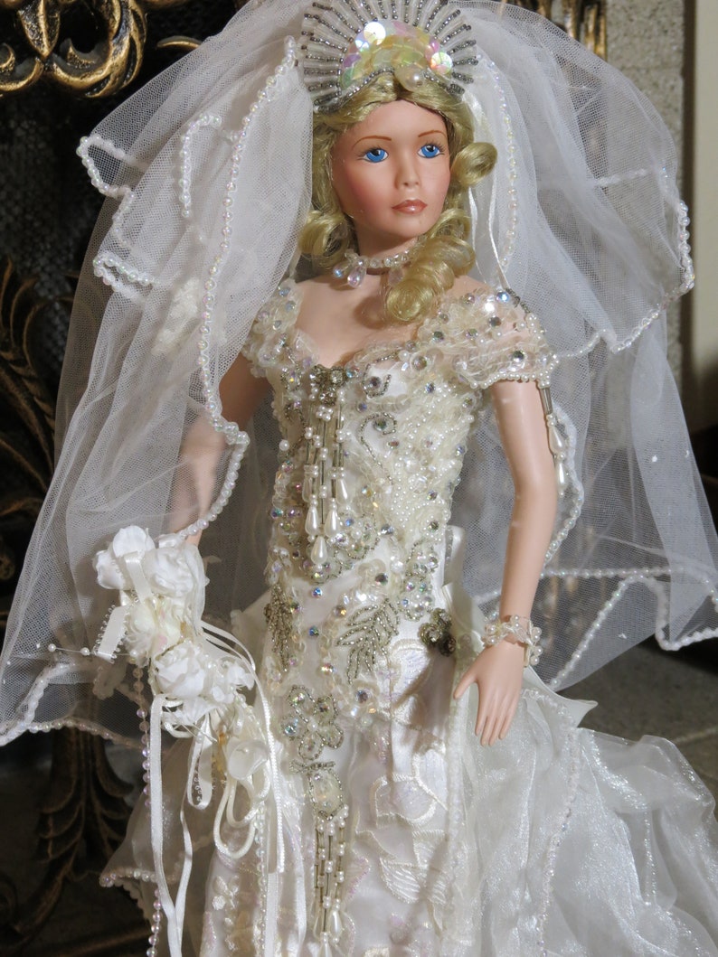 Rustie Doll "serenity" Limited Edition 592/2000 in Box W/COA Bride Doll ...