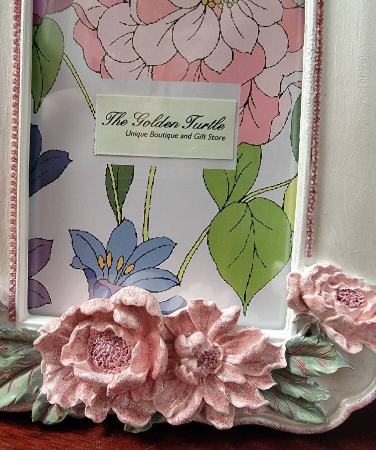 Photo Frame - Pink Sparkle - Sparkle Roses - 5x7 - PINK Theme - Shades ...