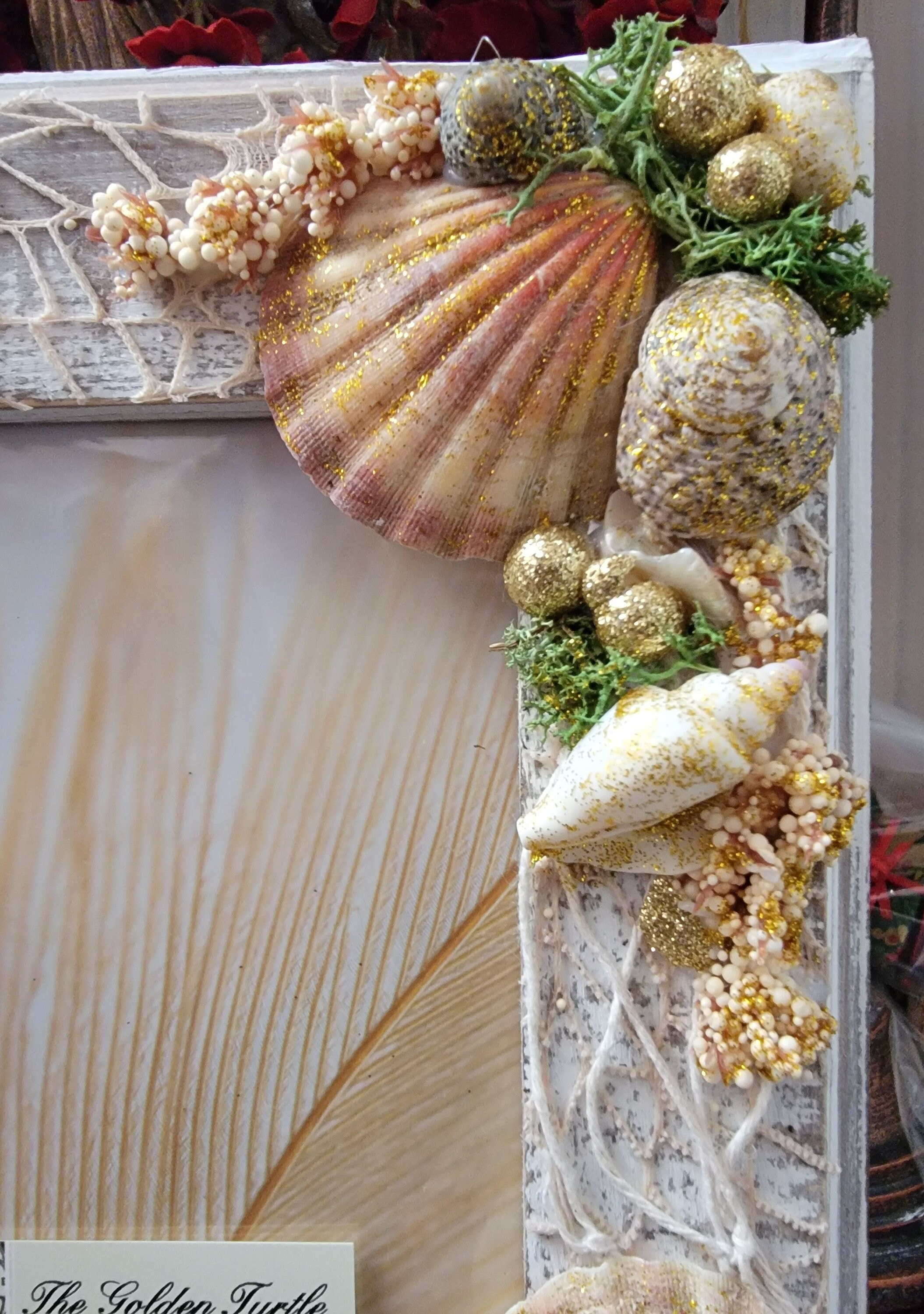 By the Sea Frame 5x7 Colorful Sparkly Sparkle Sandy - Etsy