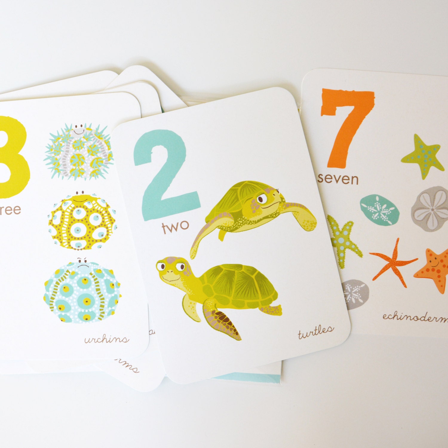 Counting Flash Cards Numbers Wall Art Number Flash Cards | Etsy