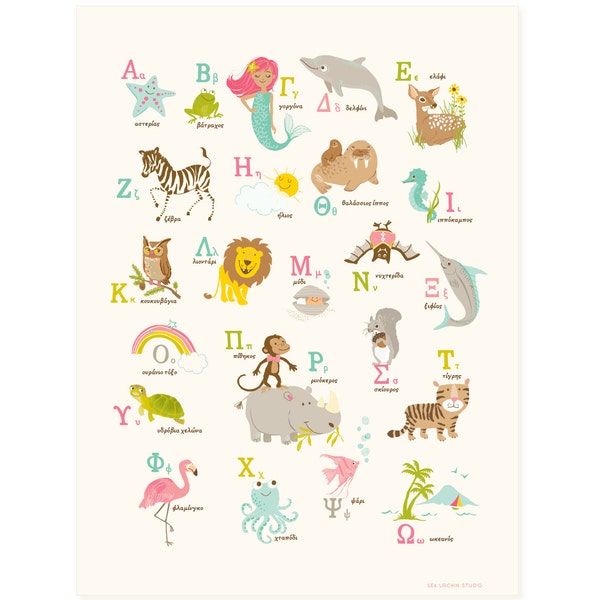 Greek Alphabet Wall - Etsy